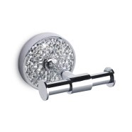 Silver Mosaic Double Bathroom Robe Hook Home Treats UK Silver Mosaic Double Bathroom Robe Hook Home Treats UK